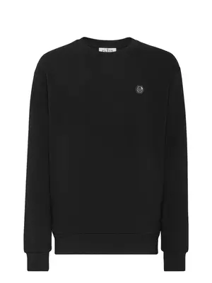 Philipp Plein Logo-print Cotton Sweatshirt - Black