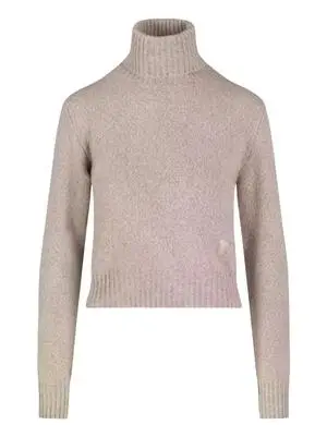 AMI Paris De Coeur Mélange-effect Jumper - Neutrals