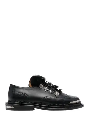 Toga 35mm Leather Oxford Shoes - Black