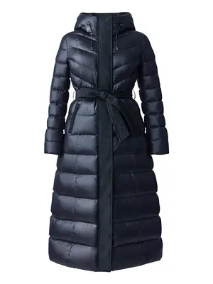Mackage Calina Zip-front A-line Down Coat - Black