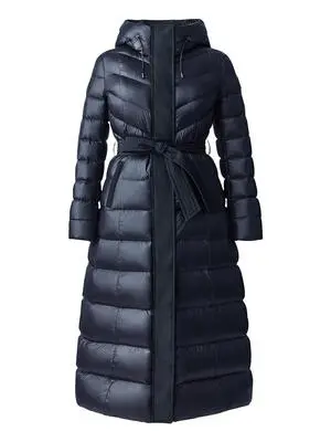 Mackage Calina Zip-front A-line Down Coat - Black