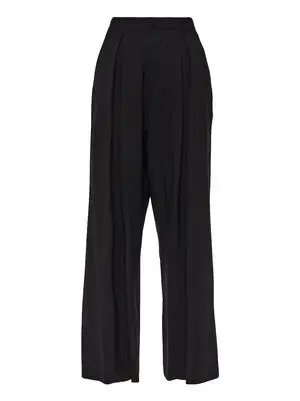 Giuseppe Di Morabito Wool-blend Wide-leg Pants - Black