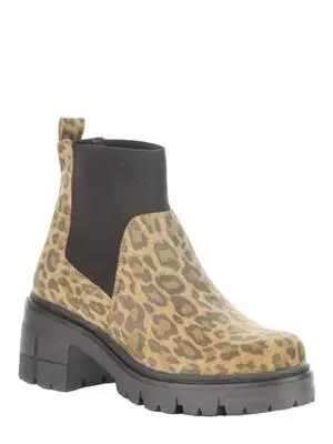 BOS. & CO. Bianc Lug-sole Chelsea Boot - Leopard/brown