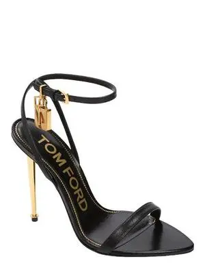 TOM FORD TOM FORD Padlock Pointy Toe Sandal Naa Black