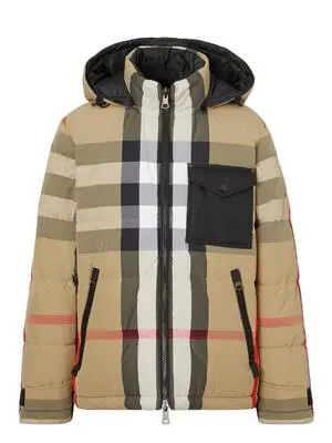 Burberry Reversible Check Puffer Jacket - Archive Beige/black