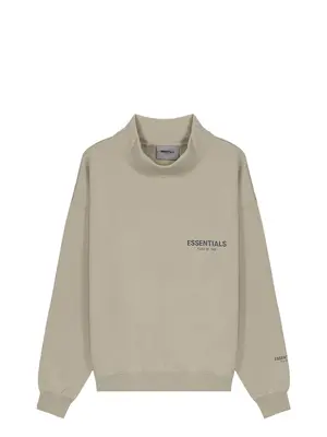 Fear Of God X Ssense Mock Neck Sweatshirt 'linen - Cream