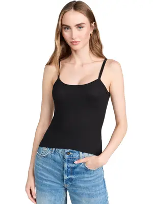 Cotton Citizen Verona Spaghetti Tank - Jet Black