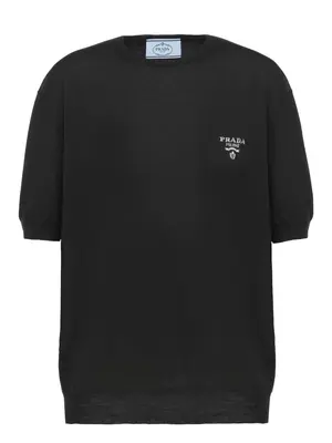 Prada Cashmere Crew-neck Sweater - Black