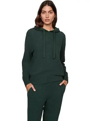 Eberjey Eberjey Recycled Boucle Hoodie Pine