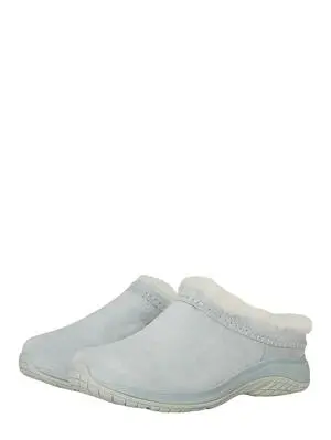 Merrell Merrell Suede Faux Fur Lined Clogs Blue