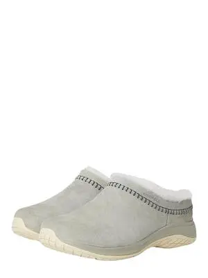 Merrell Merrell Suede Faux Fur Lined Clogs Gray