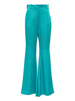 Nina Ricci High-rise Flared Pants - Blue
