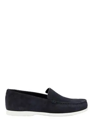 Manolo Blahnik Monaco Suede Loafers - Blue