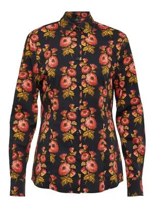 Etro Floral Cotton-blend Shirt - Multicoloured
