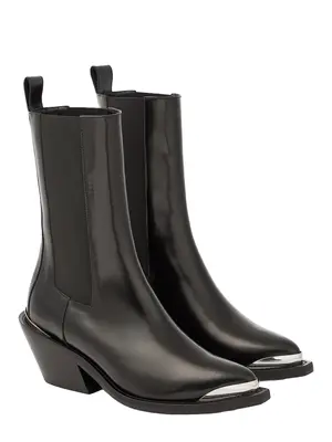 Dorothee Schumacher Leather Chelsea Boots - Black