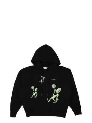 Off-White Alien Arrow Skate Hoodie - Black