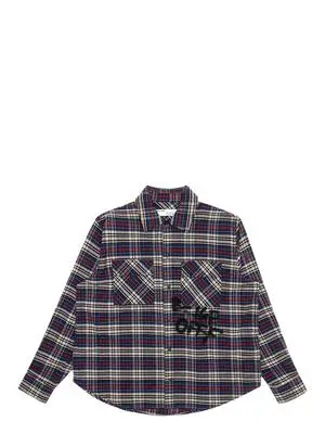 Off-White Flannel Check Shirt / Black - Blue