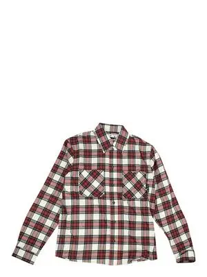 Off-White Check Arrow Flannel Shirt - Red