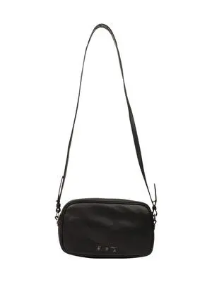 Off-White Leather Shoulder Bag - Black