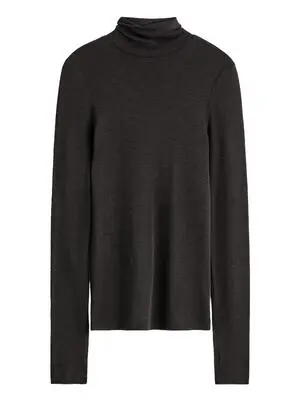 Cos Merino Wool Turtleneck Top - Brown