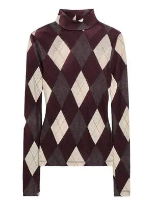 Cos Merino Wool Turtleneck Top - Multicolor
