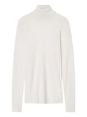 Cos Merino Wool Turtleneck Top White