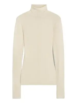 Cos Merino Wool Turtleneck Top - White