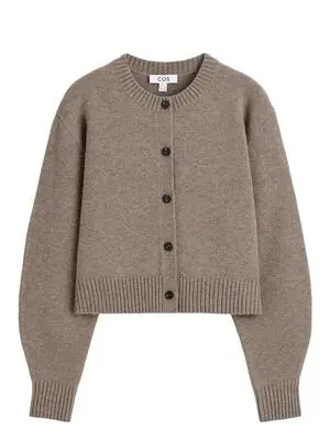 Cos Merino Wool Cardigan Beige