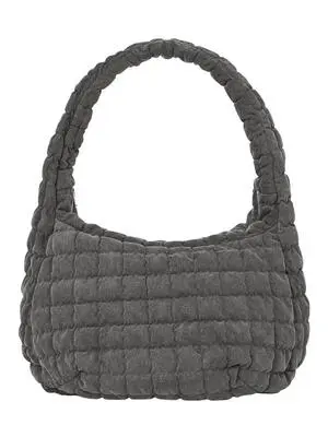 Cos Oversized Quilted Crossbody Bag Grey