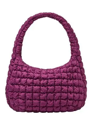 Cos Oversized Quilted Crossbody Bag Purple