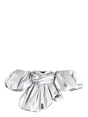 MARC JACOBS Marc Jacobs Metallic-Finish Top