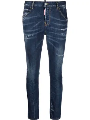 Dsquared2 Mid-rise Skinny Jeans - Blue