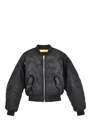 Marc Jacobs Cropped Bomber Jacket - Black