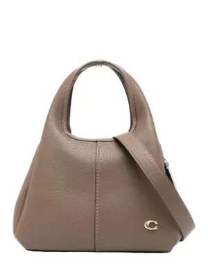Coach Coach Lana Pebbled-Leather Tote Brown