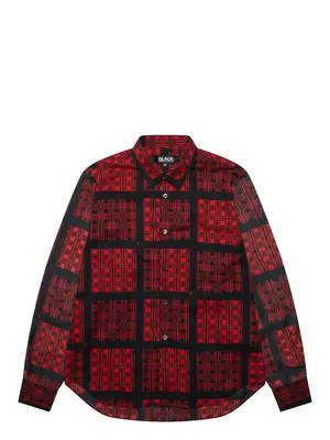 BLACK COMME DES GARÇONS Check-print Shirt - Red