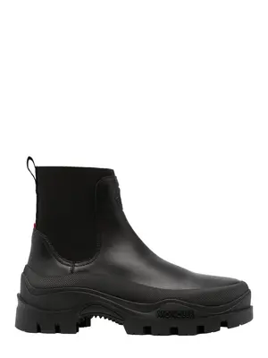 MONCLER Chunky-Sole Leather Ankle Boots