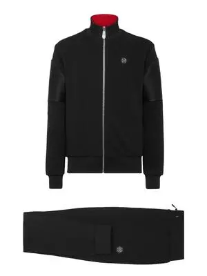 Philipp Plein Constructed Cotton Tracksuit - Black