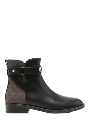 Michael Kors Darcy Monogram-print Boots - Black
