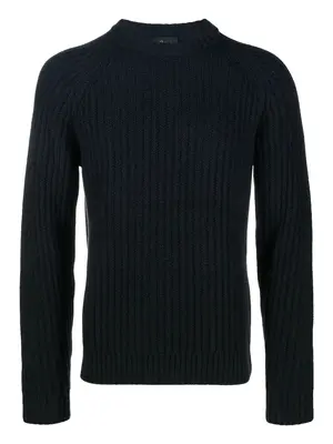 Brioni Fisherman's Knit Jumper - Black
