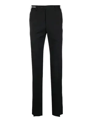 Corneliani Slim-cut Virgin-wool Trousers - Black