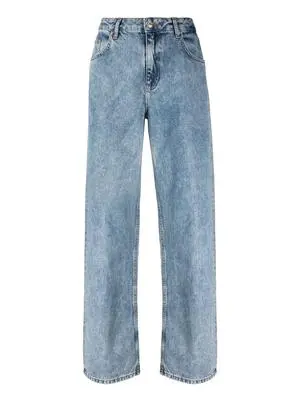 Moschino Light Wash Straight Leg Jeans - Blue