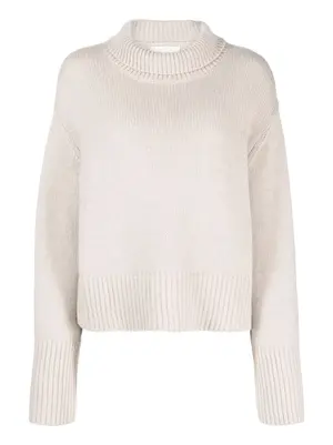 LISA YANG Roll-neck Jumper - Neutrals