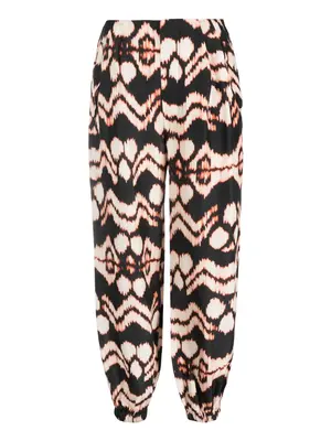 Ulla Johnson Abstract Print Trousers - Black