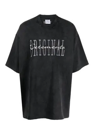 Vetements Original Logo-print T-shirt - Grey