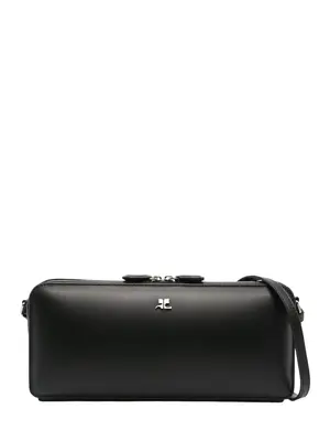 COURREGES Cloud Logo-plaque Shoulder Bag - Black