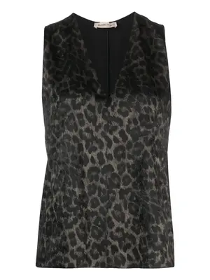 BLANCA VITA Blanca Vita Tamaya Leopard-Print Tank Top