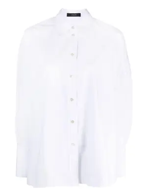 JOSEPH Side-slit Poplin Shirt - White