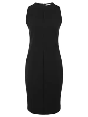 Vince Seamed Front Sheath Dress - Black