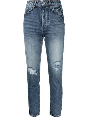 Armani Exchange High-rise Skinny Jeans - Blue