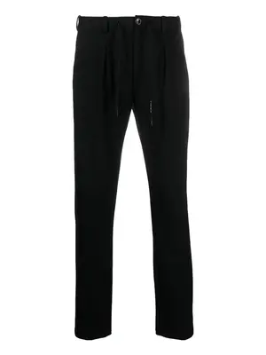 CIRCOLO 1901 Drawstring Tapered-leg Trousers - Black
